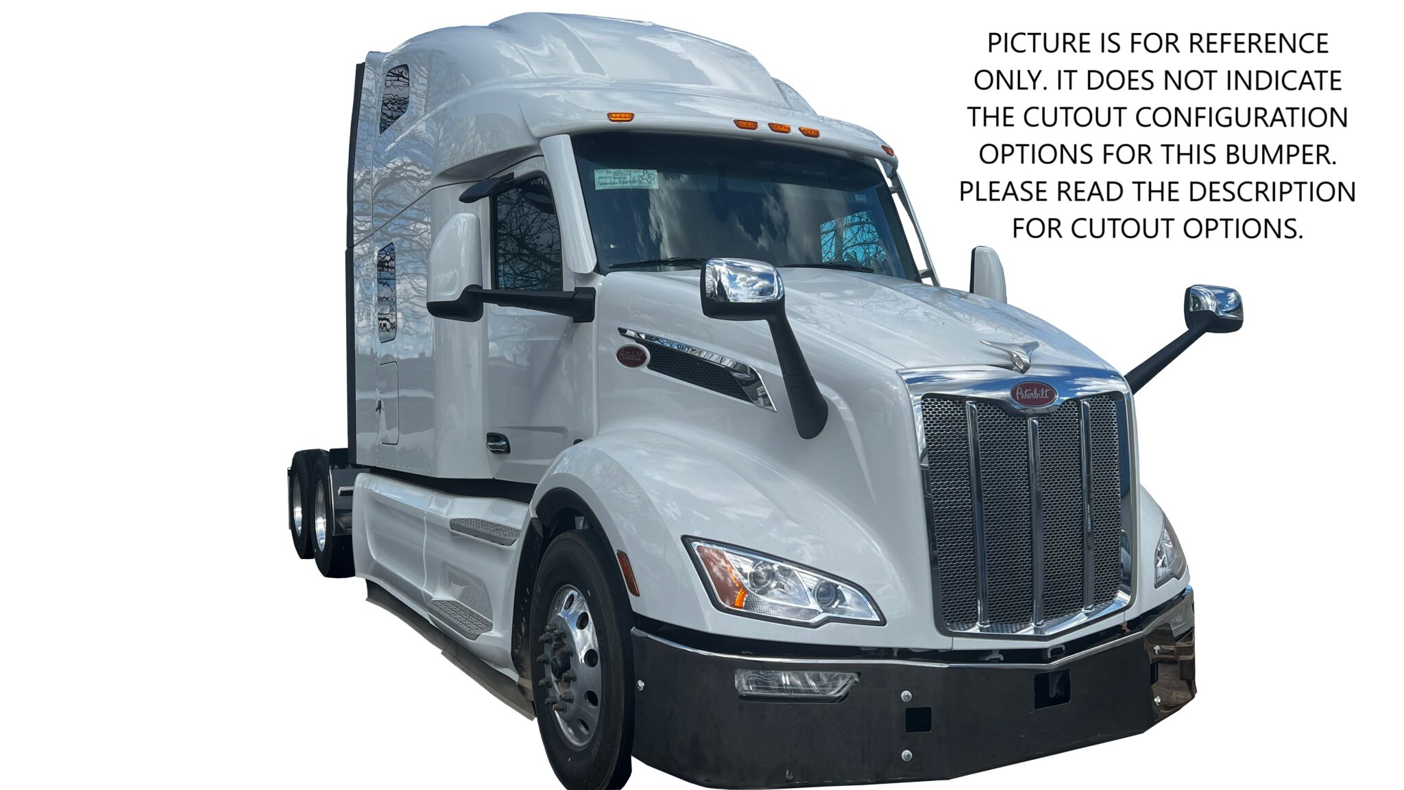 170-HZA-5010-16Y-V4 PETERBILT 579 BUMPER 2021 AND UP SBA WITH FACTORY ...